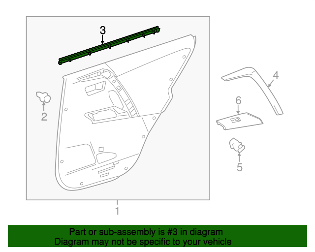 2013-2018 Toyota RAV4 Belt Weather-Strip 68173-0R030 | Toyota Parts Center