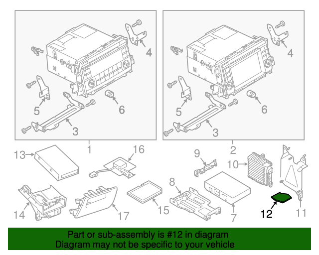 2013-2015 Mazda CX-5 Amplifier Insulator KD45-66-EG5 | Florida Mazda Parts