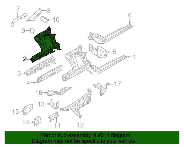 Genuine BMW 41-00-7-427-782 | Strut Tower | FREE Shipping on Most ...