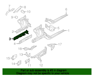 Genuine BMW 41-00-7-386-988 | Outer Rail | FREE Shipping on Most Orders ...