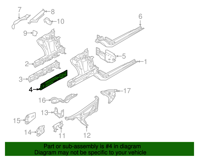 Genuine BMW 41-00-7-426-415 | Inner Rail | FREE Shipping on Most Orders ...