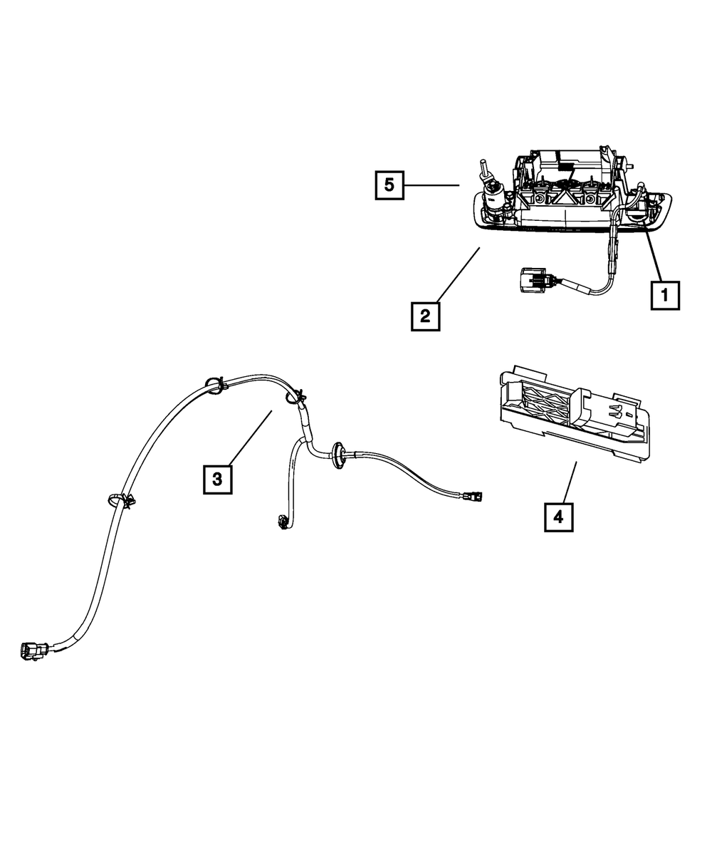 2009-2012 Mopar 09-12 Dodge Ram 1500 2500 3500 REAR VIEW BACK UP CAMERA ...