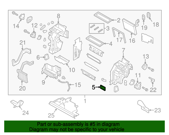 97245-D5040 - Lower Seal 2017-2020 Kia Cadenza | Kia.Parts Store