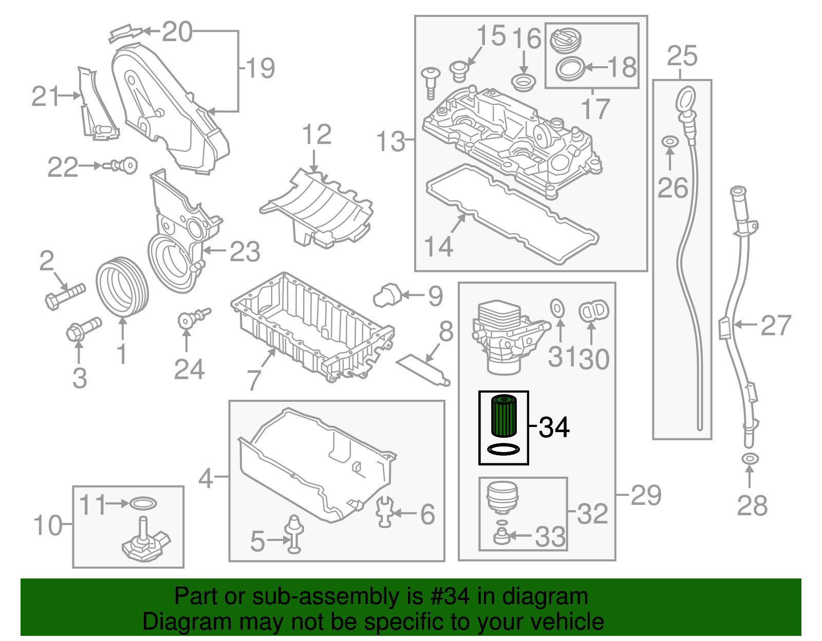 2014-2015 Volkswagen Oil Filter 03N-115-562-B | Retail Performance Auto ...