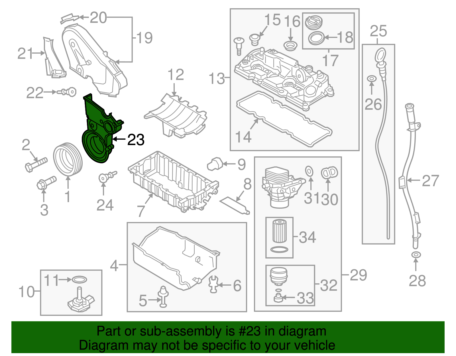 04L-109-147-D - Lower Timing Cover | Order Euro Parts