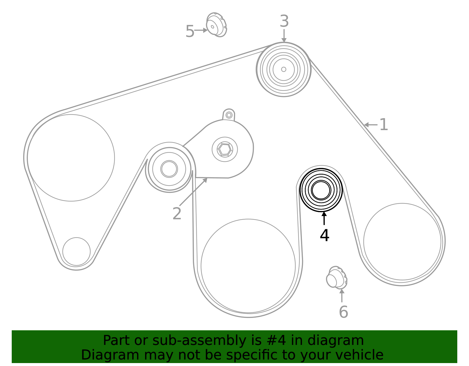 2020-2024 Nissan Frontier Idler Pulley 11925-4JM0A | Parts Nissan Of ...