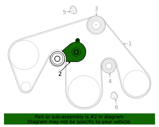 11955-9BT0A - Belt Tensioner 2020-2024 Nissan Frontier | Nissan Parts ...