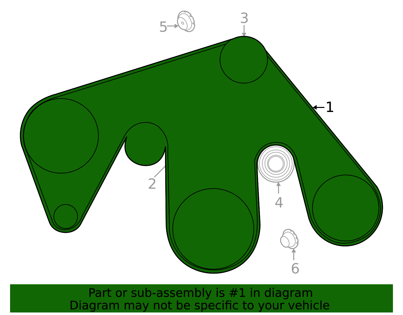 2020-2025 Nissan Frontier Serpentine Belt 11720-9BU0B | Nissan Parts ...