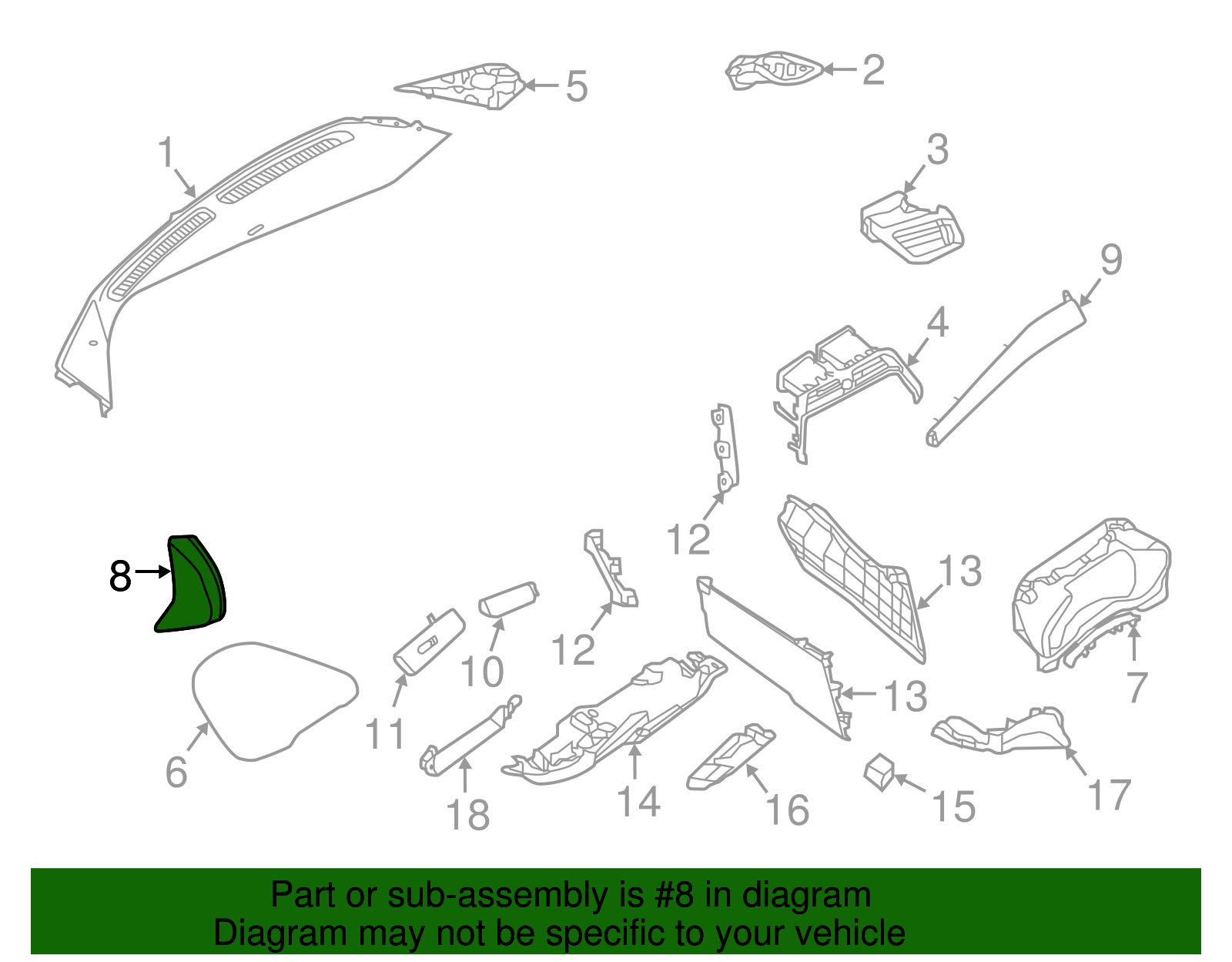 2016-2023 Nissan Maxima Side Panel 68420-4RA0A | Sullivan Brothers Nissan