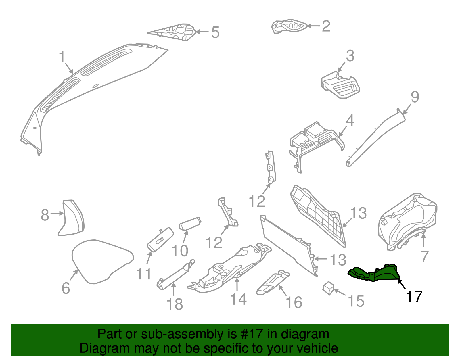 87321-4RB0B - Panel Cover 2016-2017 Nissan Maxima | Nissan Parts & Accessories Online