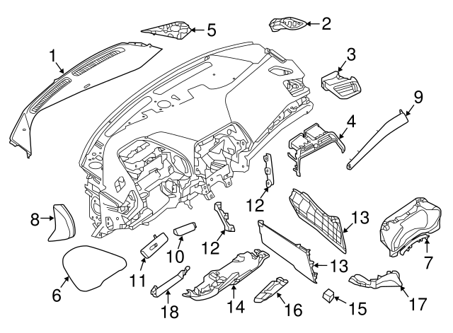 68411-4RA0A - Finish Molding 2016-2018 Nissan Maxima | Nissan Parts ...