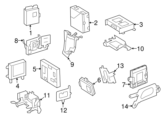 221-545-85-32 - GPS Navigation Control Module 2007-2014 Mercedes-Benz ...