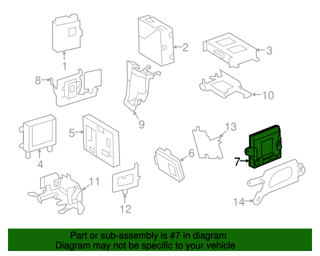 2007-2014 Mercedes-Benz Power Window Control Module 216-870-78-26-80 ...