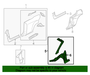 8J7-817-287-B - Body A-Pillar 2008-2015 Audi | AutoNationParts.com