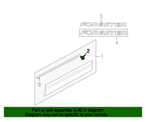 1998-2014 Subaru Molding Assembly Clip 91059FC030 | Subaru Parts Guys