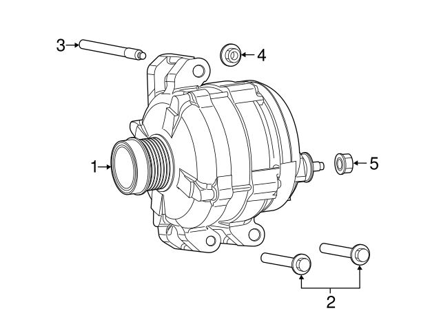 2011-2023 Mopar Alternator 04801778AI | Mopar Parts Canada