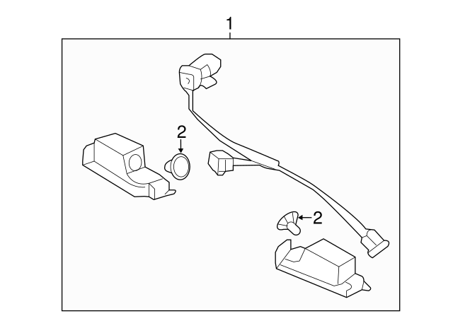 92501-1W200 - License Lamp 2012-2017 Kia Rio | Kia.Parts Store