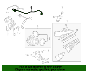 12690758 - Driver Side Positive Crankcase Ventilation (PCV) Fresh Air ...