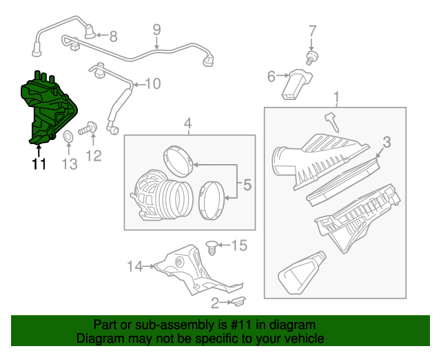 GM Part Number 12674766 | 2016-2020 GM Positive Crankcase Ventilation ...
