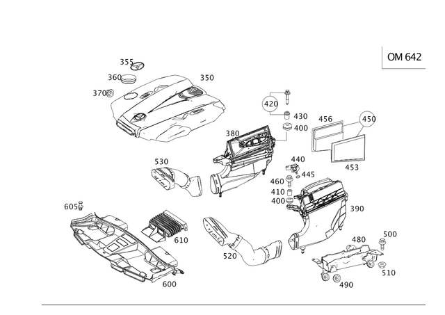 642-010-52-67 - Engine Cover Mercedes-Benz USA Parts