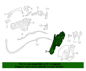 2008-2020 Mercedes-Benz Lock Actuator 2047302935 | AutoNationParts.com
