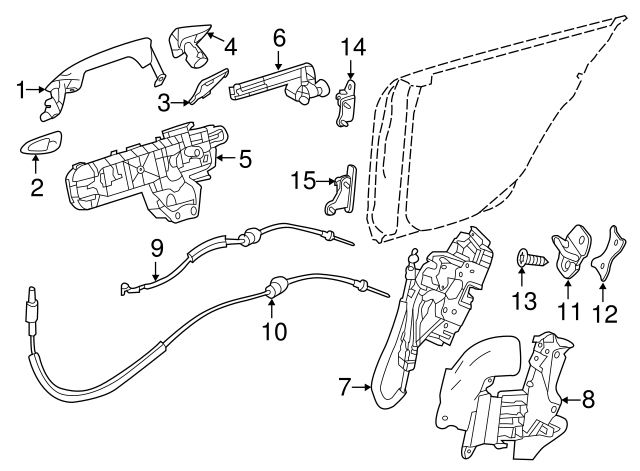 2008-2020 Mercedes-Benz Lock Actuator 2047302935 | AutoNationParts.com