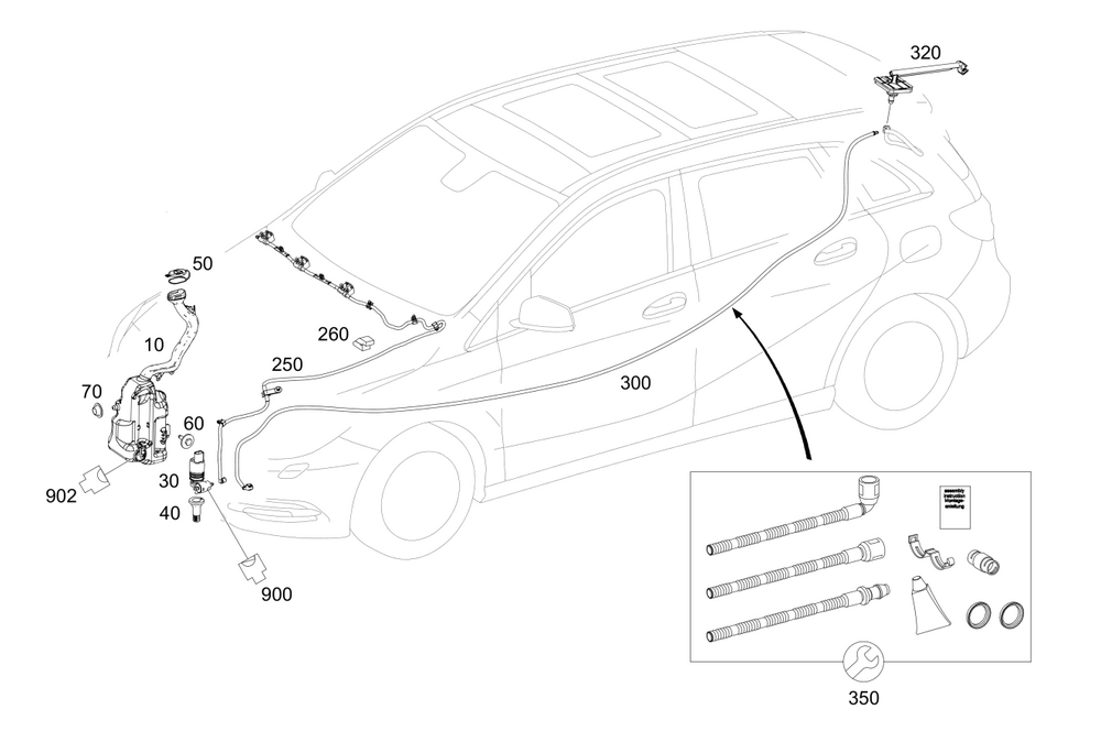 246-860-02-92 - Hose Line 2014-2017 Mercedes-Benz | Mercedes-Benz USA Parts