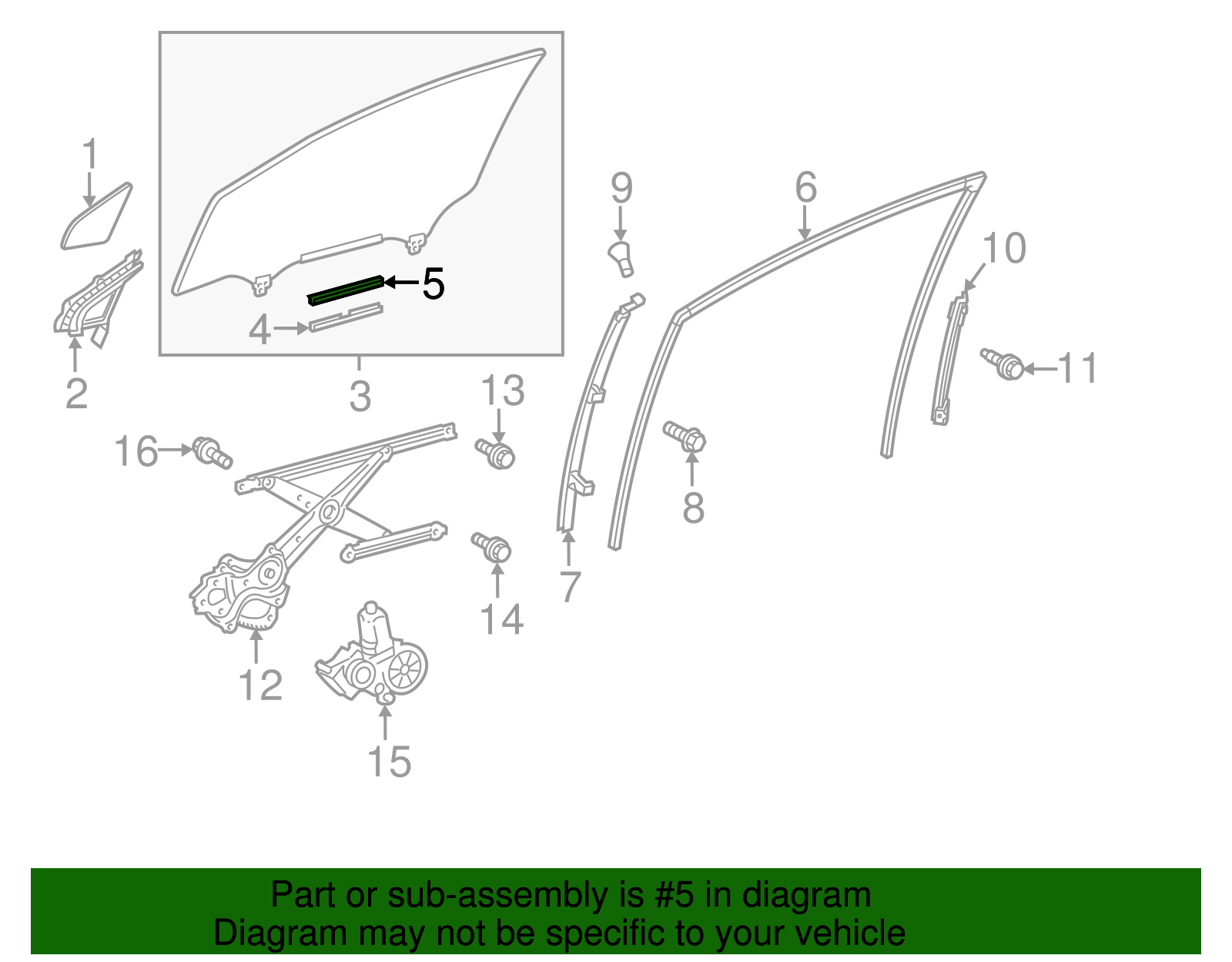 2010-2019 Toyota Lift Channel Filler 69975-47010 | Toyota Parts Center