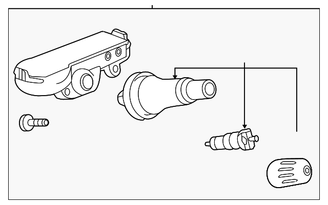 2013 GM Tire Pressure Sensor 22959744 | GM Parts Center