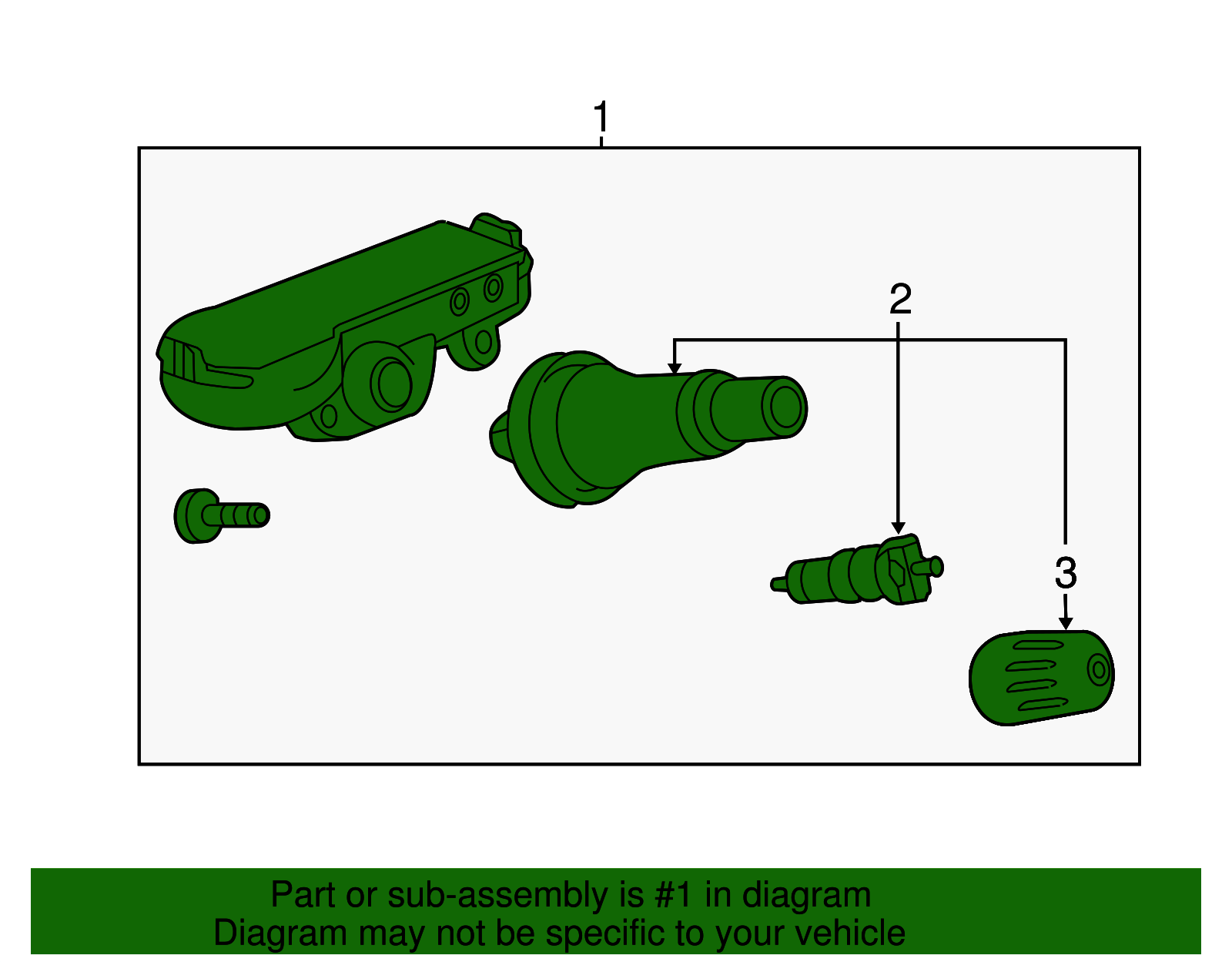 2013 GM Tire Pressure Sensor 22959744 | GM Parts Center