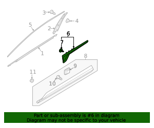 877G1-R5000 - Upper Molding 2021-2023 Kia Sorento | Kia.Parts Store