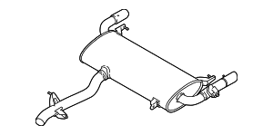 Genuine BMW 18-30-9-846-288 | Rear Muffler | FREE Shipping on Most ...