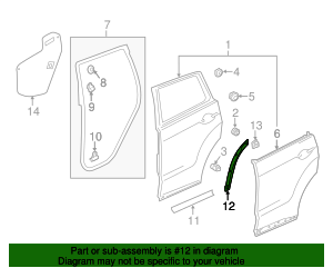 2013-2018 Acura RDX Rear Seal 72945-TX4-A01 | OEM Parts Online