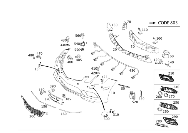 2010-2018 Mercedes-Benz Reinforcement 207-885-06-16 | Mercedes-Benz Parts
