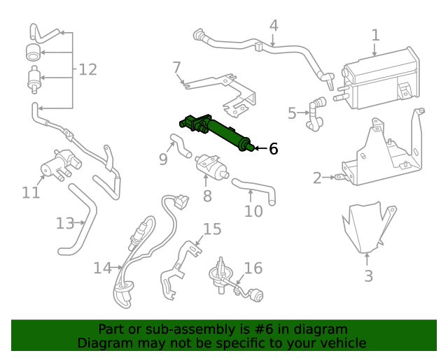 2017-2024 Mitsubishi Vapor Canister 1780A137 | Mitsubishi Parts ...
