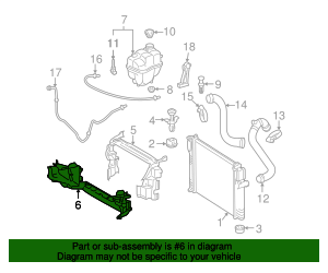 219-505-01-30 - Radiator Support Baffle 2006-2011 Mercedes-Benz ...