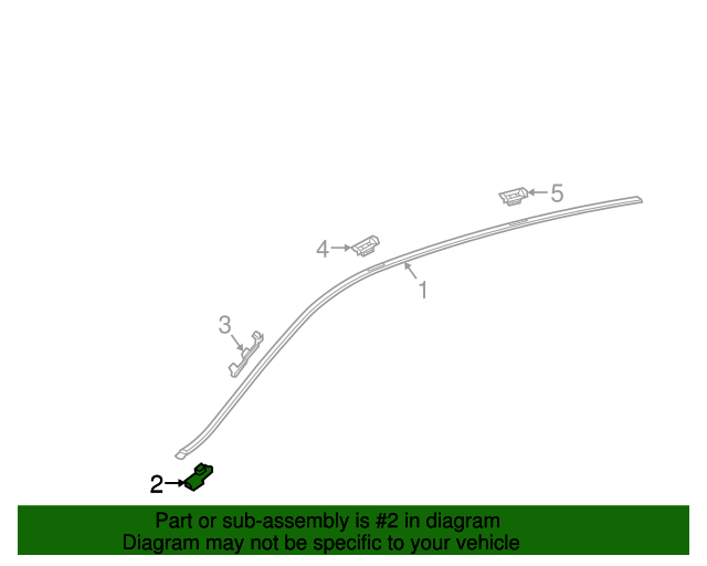 246-991-00-98 - Drip Molding Clip 2015-2017 Mercedes-Benz | Mercedes ...