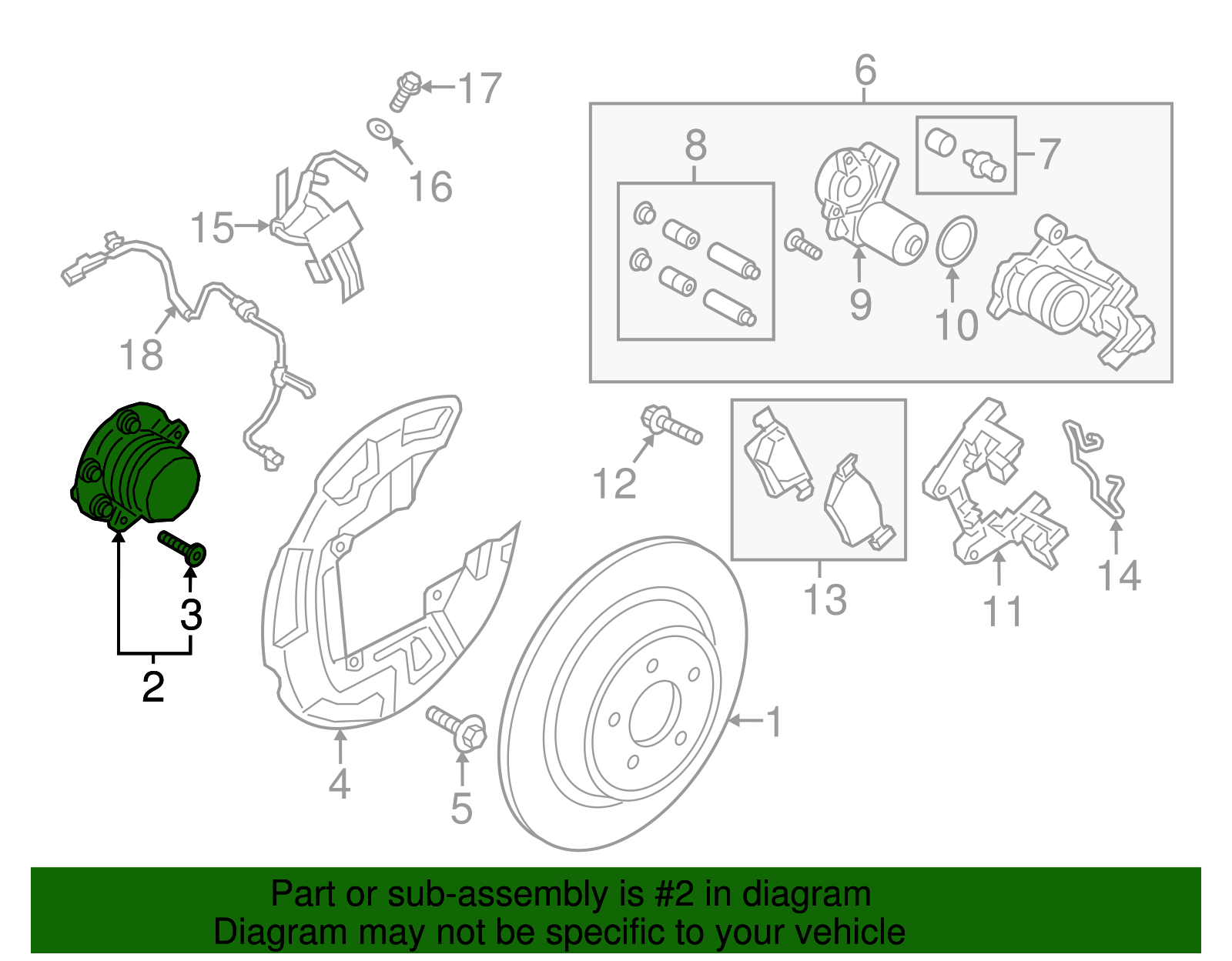 2015-2023 Ford | Hub Assembly | K2GZ-1109-A | Walls' Ford Parts