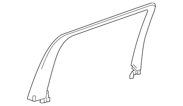 2014-2019 GM Passenger Side Rear Door Window Garnish Molding 23276865 ...
