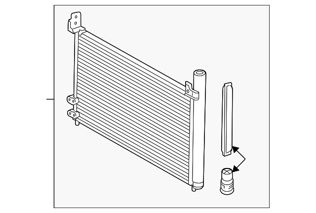 2012-2017 Toyota Prius V Condenser 88460-47170 | Toyota OEM Direct