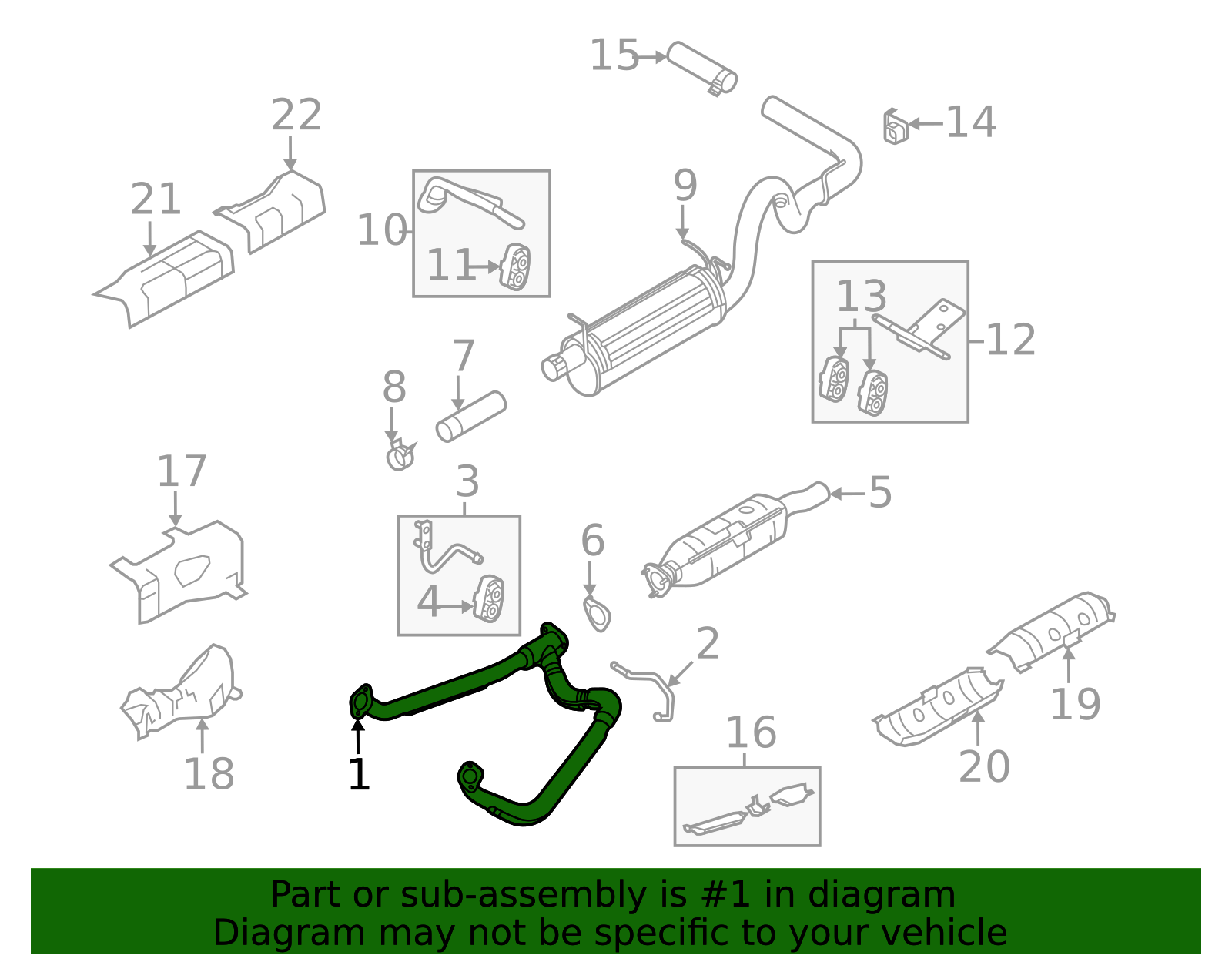 2009-2016 Ford Exhaust Pipe 9C2Z-5246-C | OEM Parts Online