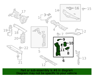 53203-76021 - Radiator Support Side Panel AutoNationParts.com
