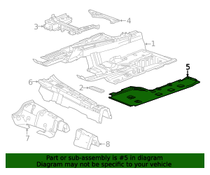 84514083 GM Passenger Side Underbody Front Air Deflector | GM Parts Store