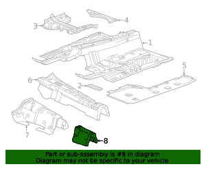 2020-2023 Cadillac CT5 Floor Panel Tunnel Rear Insulator 84135605 ...