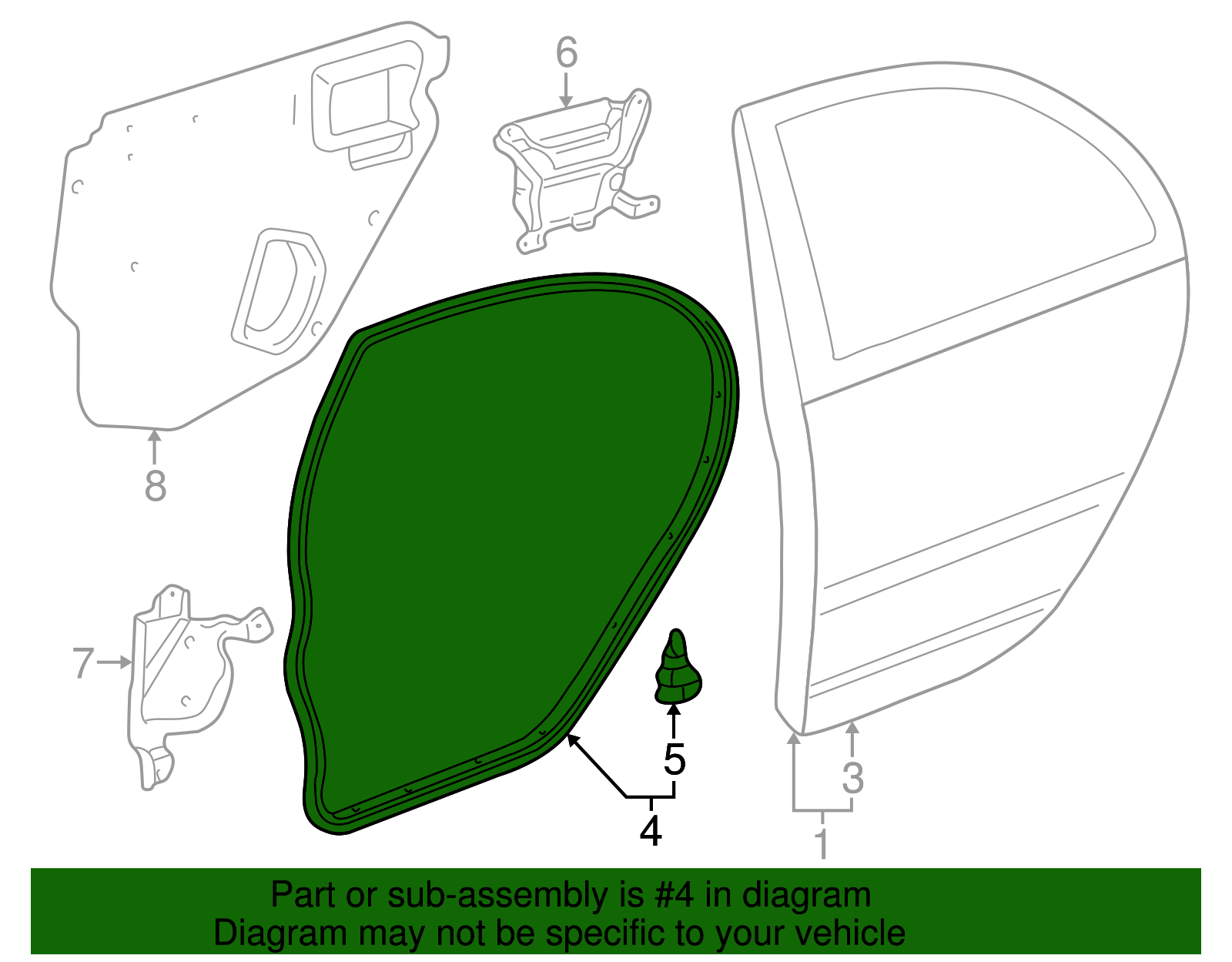 67872-02090 - Door Weather-Strip 2003-2008 Toyota Corolla | Longo ...