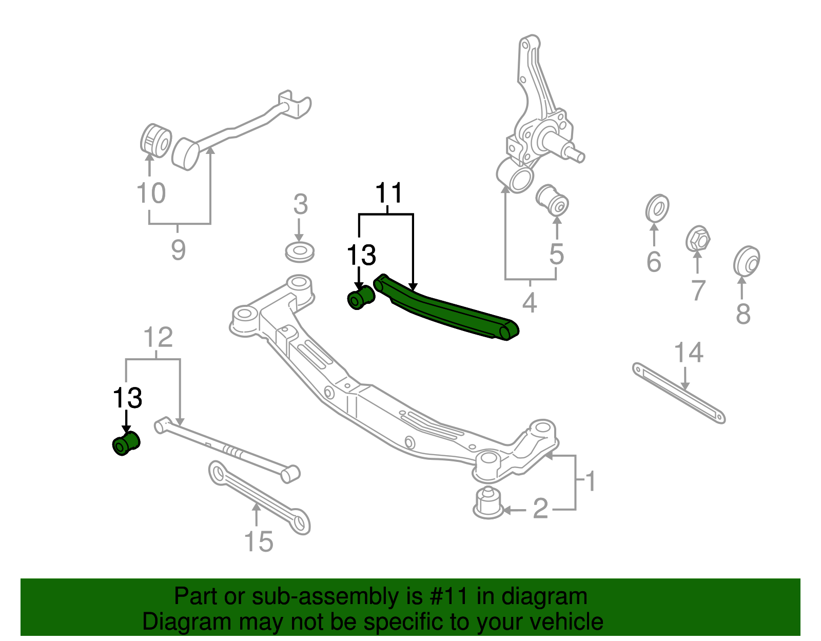 Genuine Ft Lateral Arm for 2005-2008 Hyundai Tucson | Part# 55210-2E100 ...