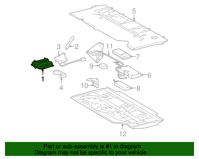 2005-2006 Lexus GX470 Switch Assembly 86750-60040-A0 | OEM Parts Online