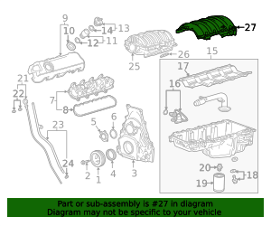 2020-2024 Chevrolet Silverado 2500 HD Intake Manifold Cover (Replaces ...