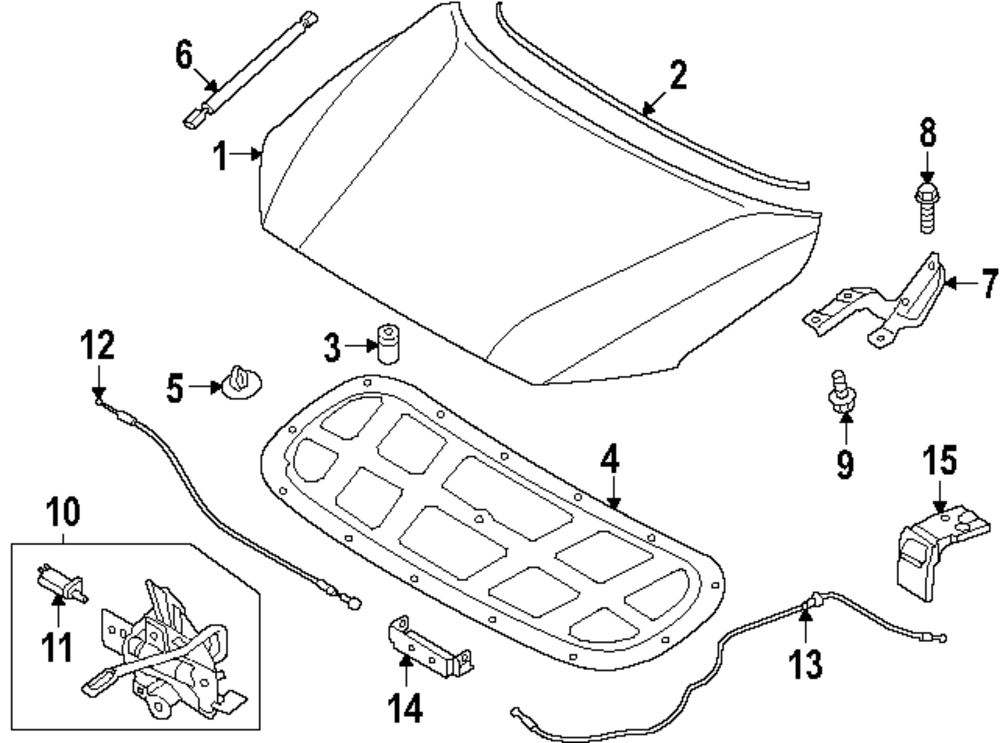 2024-2025 Hyundai Release Handle 81180-H8000-YPK | OEM Parts Online
