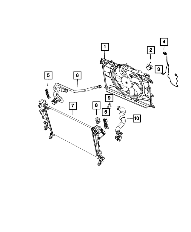 2015-2021 Jeep Renegade Radiator Bracket, Left 68256110AA | My Mopar Parts